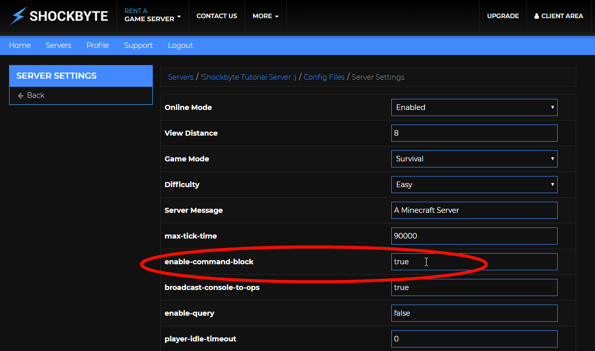 How To Enable Command Blocks On Your Minecraft Server Knowledgebase 