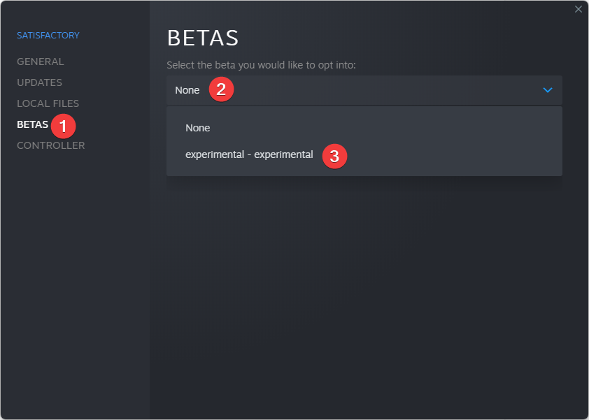 How to Make Your Satisfactory Server Run Experimental Mode - Knowledgebase - Shockbyte