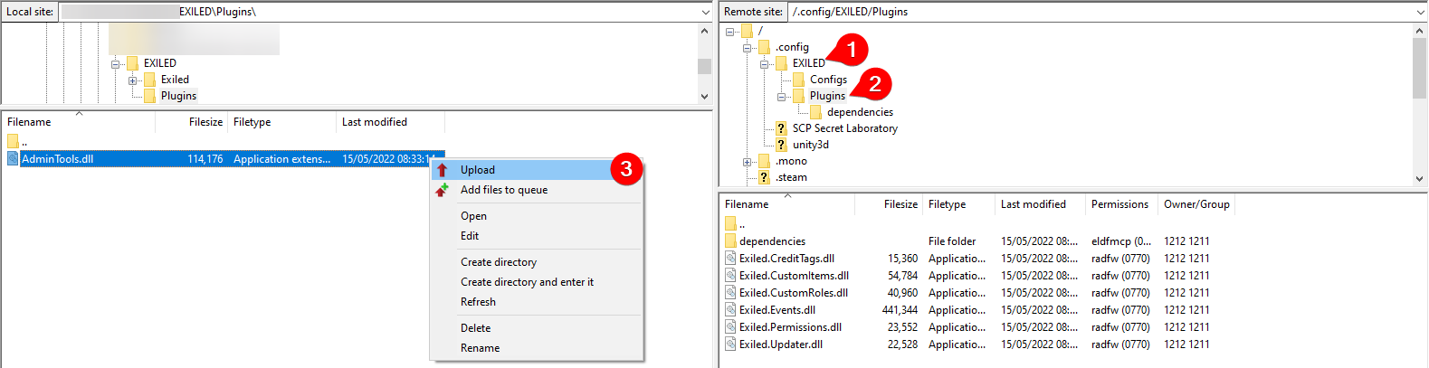 How to Install EXILED Plugins on Your SCP: Secret Laboratory Server - Knowledgebase - Shockbyte