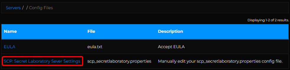 How to Change the Name of Your SCP: Secret Laboratory Server - Knowledgebase - Shockbyte