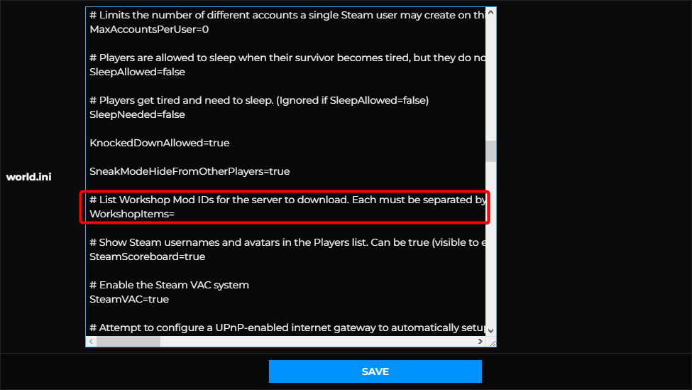 How To Add Mods To Your Project Zomboid Server Knowledgebase Shockbyte