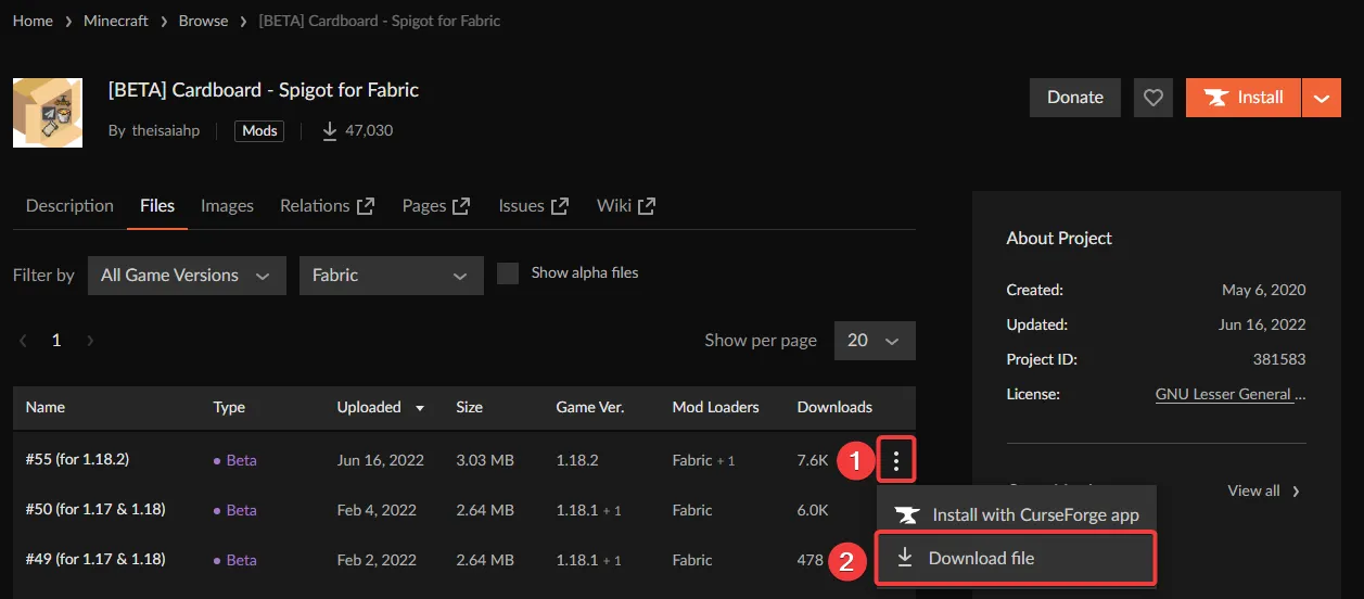 How to Install Cardboard on Your Minecraft Server - Shockbyte