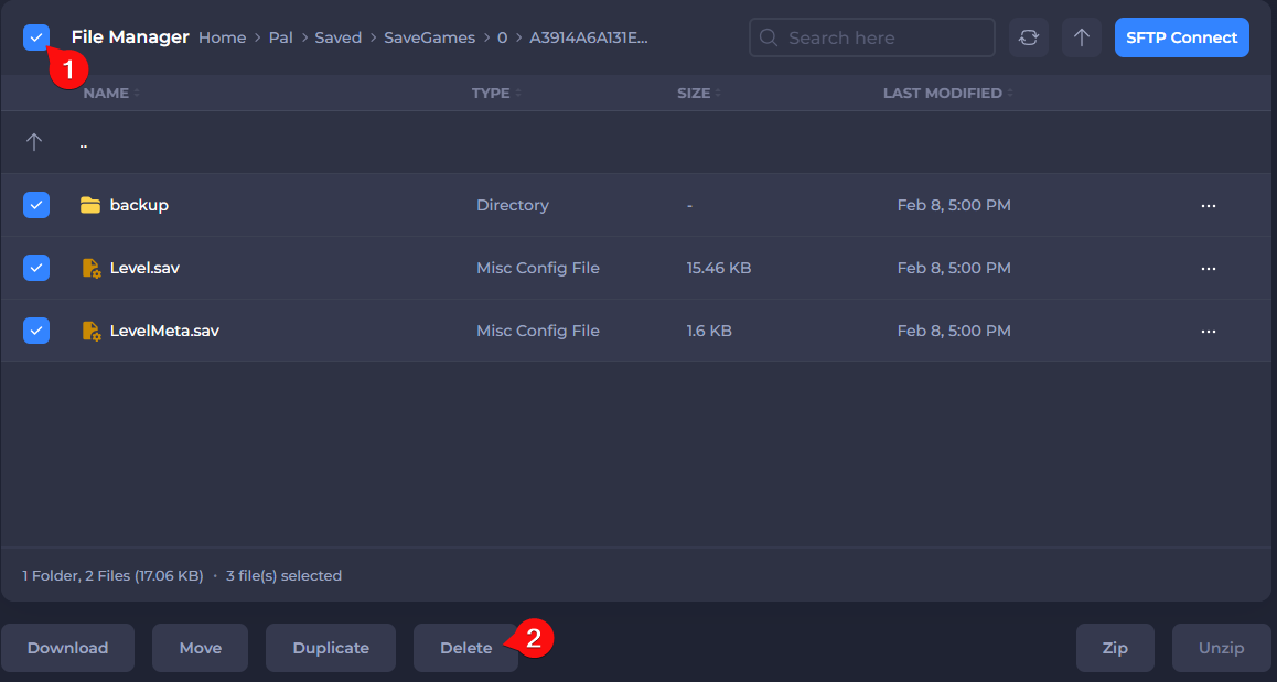 How to Upload an Existing World to your Palworld Server - Shockbyte