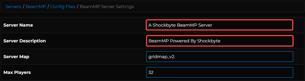 How to Set the Name and Description of your BeamNG Drive (BeamMP) Server - Knowledgebase - Shockbyte