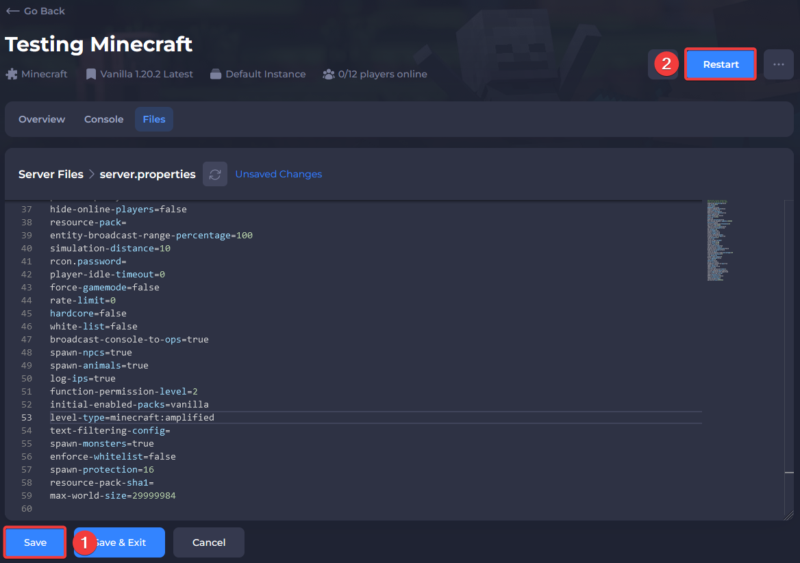 How to Change the Level Type on a Minecraft Server - Shockbyte