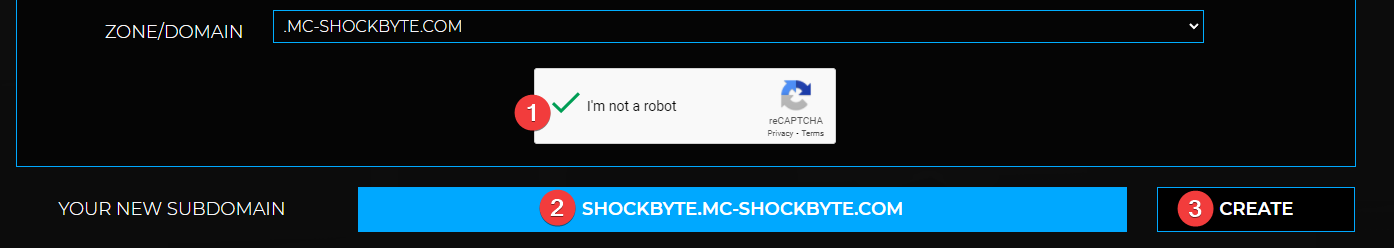 Creating a Free Custom Subdomain - Shockbyte
